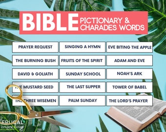 Bible Pictionary Word List