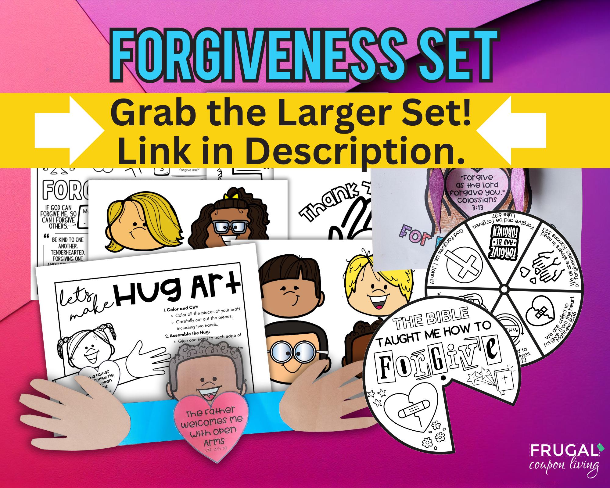 Forgiveness Craft for Kids - the Prodigal Son Hug Craft Printable Bible ...