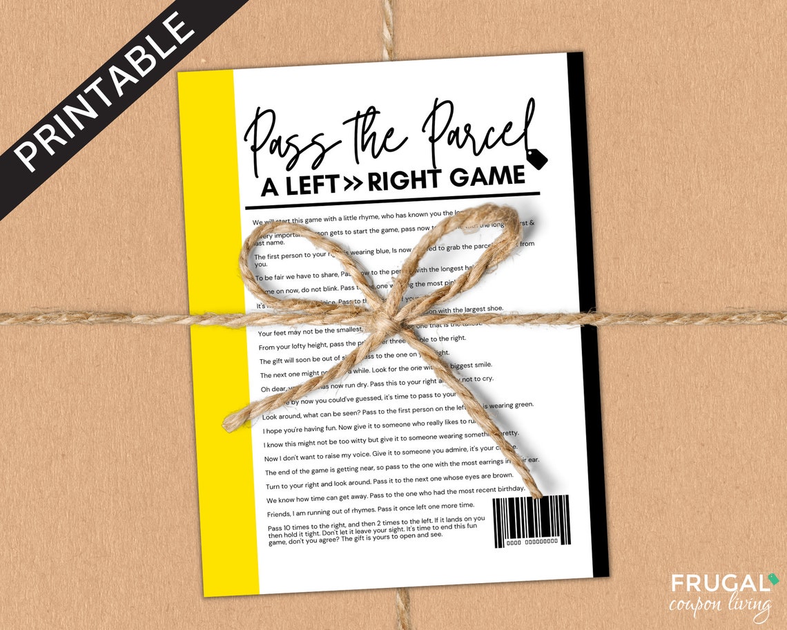 Pass the Parcel Game Ideas for Adults & Kids Group Party - Etsy