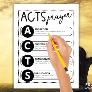 Acts Model Prayer Coloring Wheel & Worksheet, Teaching Acts Prayer ...