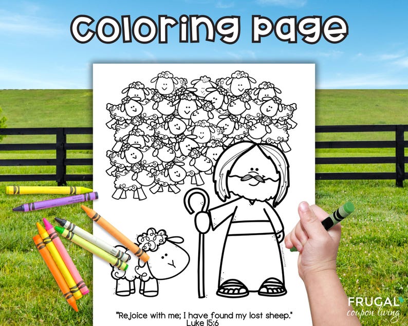 The Parable of the Lost Sheep Craft for Kids, Jesus Leaves the 99 Bible ...