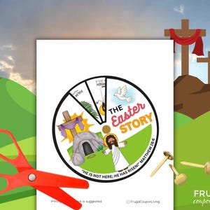 Easter Story Wheel Printable, Sunday School Easter Craft for Kids ...