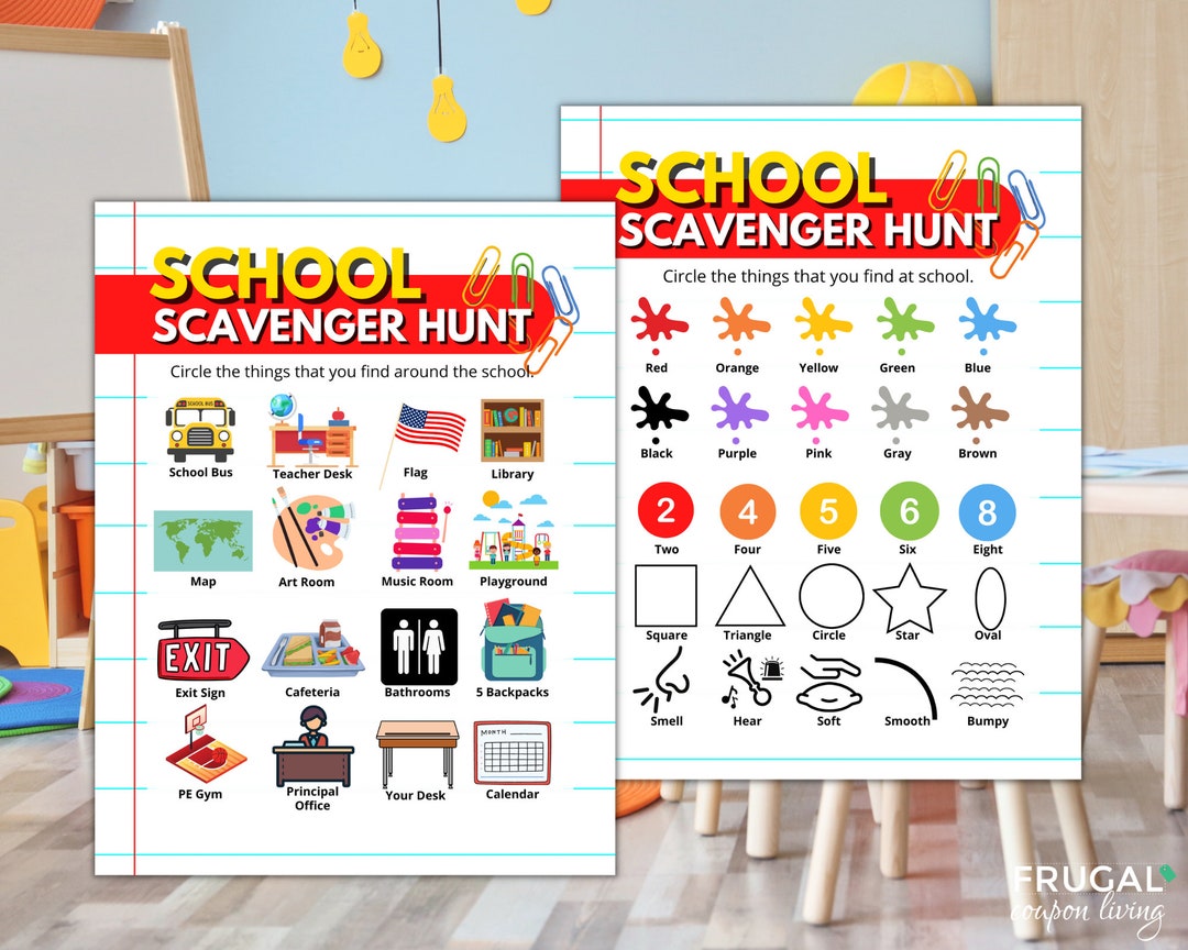 Classroom Scavenger Hunt | Back to School Scavenger Hunt Printable ...