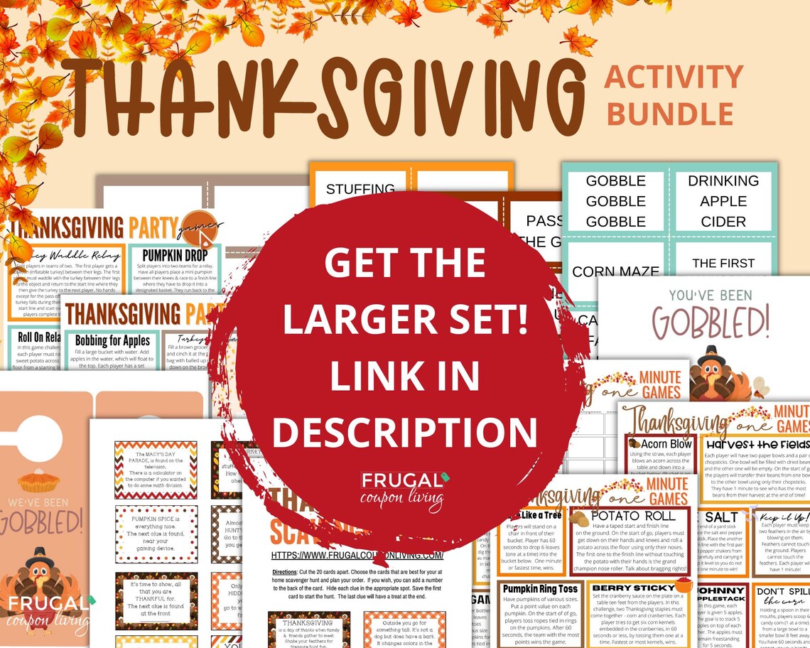 Thanksgiving Party Games, the Best Fall Festival Game Directions ...
