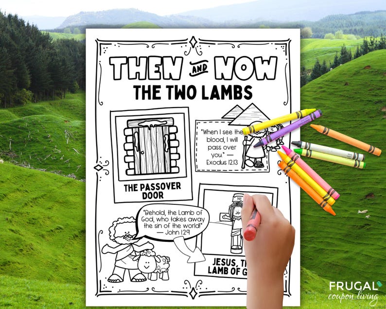 Lamb of God Cotton Ball Craft for Easter, John 1:29 Easter Lamb of God ...