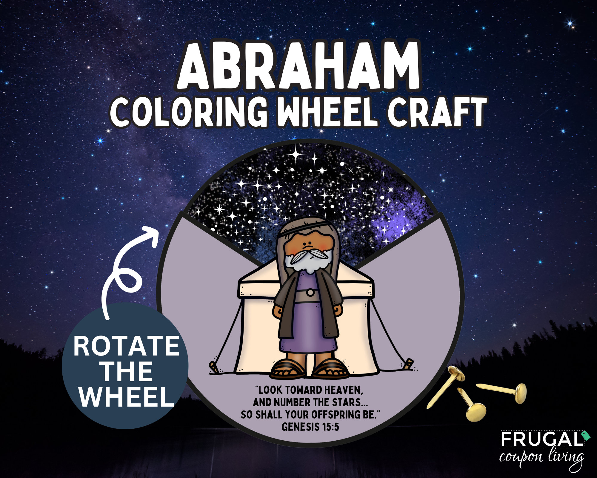 God's Promise to Abraham Bible Coloring Wheel, Genesis 15 the Lord’s ...