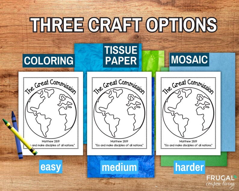 Christian Earth Day Craft Printable, Earth Paper Craft for Kids ...