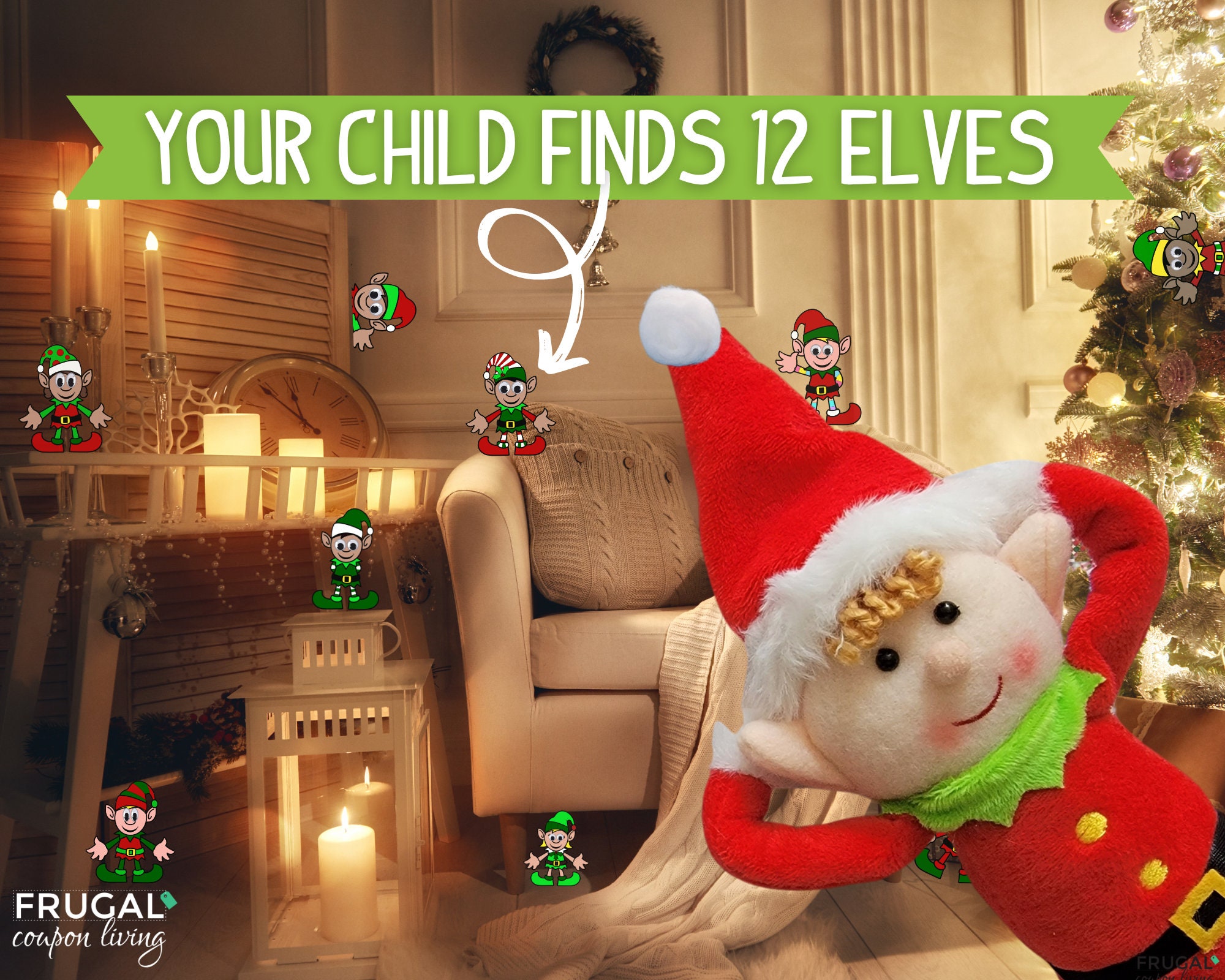 Christmas Elf Scavenger Hunt | Find the Hidden Elf Christmas Treasure ...