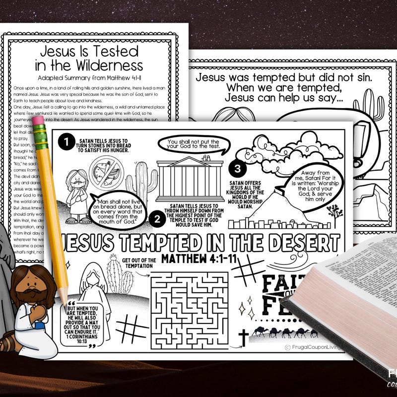 Jesus is Tempted Crafts - Etsy