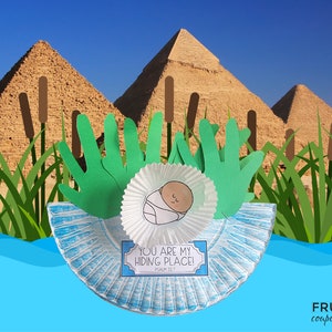 Baby Moses Bible Craft for Kids, Exodus 2 & Psalm 32:7 "you Are My ...