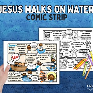 Jesus Walks on Water Bible Story Bundle, Matthew 14:22-33 Stories of ...