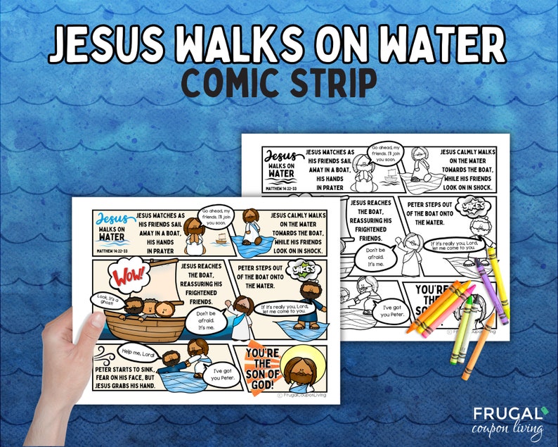 Jesus Walks on Water Bible Story Bundle, Matthew 14:22-33 Stories of ...