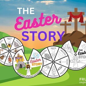 Easter Story Wheel Printable Sunday School Easter Craft for Kids Church ...