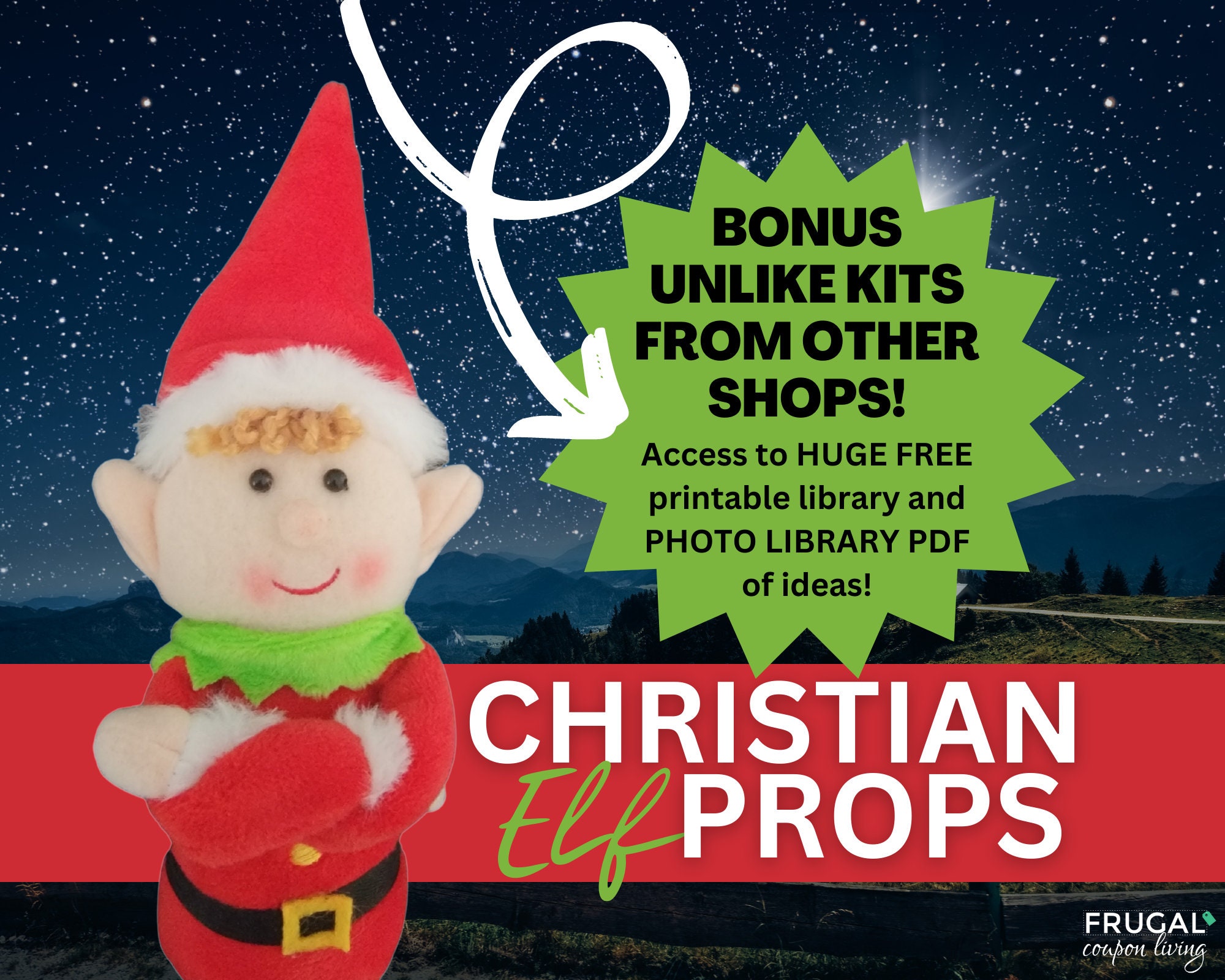 Christ-centered Elf Prop Printable Kit, Jesus-style Christian Elf ...