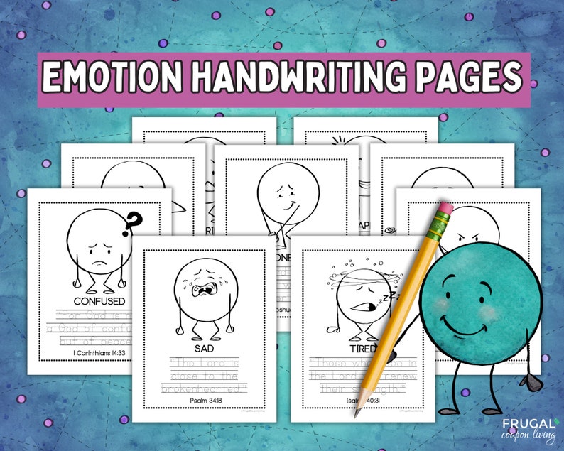 Biblical Emotions Wheel-printable, Mindfulness With Christ Feelings ...