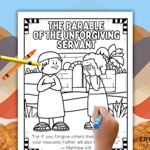 The Parable of the Unforgiving Servant Craft Set for Kids, Parables of ...