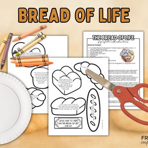 Bread of Life Craft for Kids, Jesus Said "i Am the Bread of Life ...