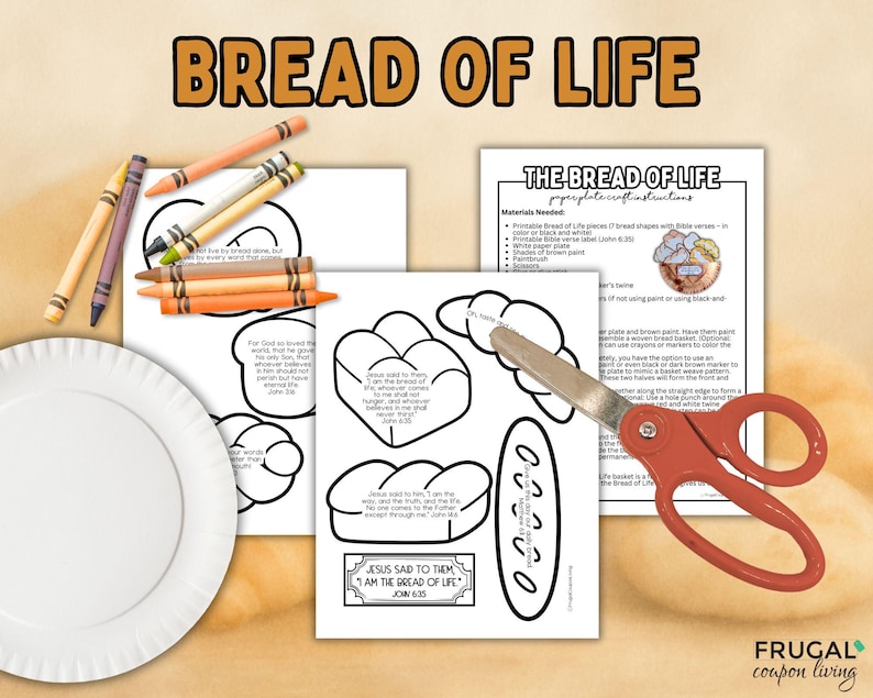 Bread of Life Craft for Kids, Jesus Said "i Am the Bread of Life ...