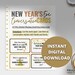 Conversation Cards New Year's Eve | 68 NYE Questions Self-reflection ...