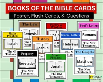 Big Books of the Bible Flashcards Printable - Etsy