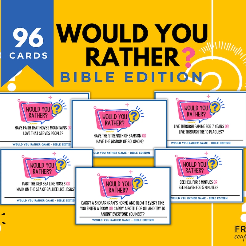 Bible Would You Rather - Etsy