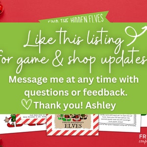 Christmas Elf Scavenger Hunt | Find the Hidden Elf Christmas Treasure ...