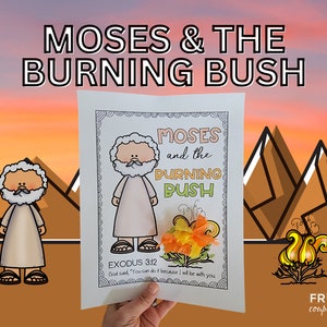 Life of Moses Craft Bundle for Kids, 7 Moses Activity Set Printable ...