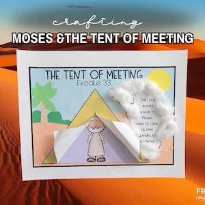 Tent of Meeting Moses Craft Printable & Tabernacle Coloring Page ...