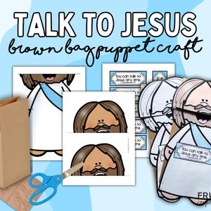 Talk to Jesus Puppet Craft for Kids, How to Talk to Jesus Christian ...