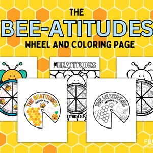 Beatitudes for Kids Bible Verse Activity the Beatitudes Coloring Wheel ...
