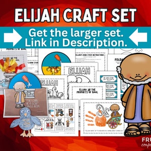 Elijah and the Chariot of Fire Handprint Art Set, the Story of Elijah ...