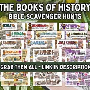 1 Kings Bible Scavenger Hunt, Israel’s Split Book of 1 Kings Bible ...