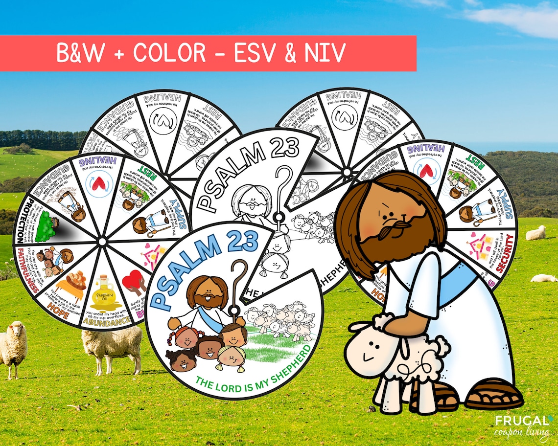 Psalm 23 Printable Craft for Kids | the Lord is My Shepherd Sunday ...