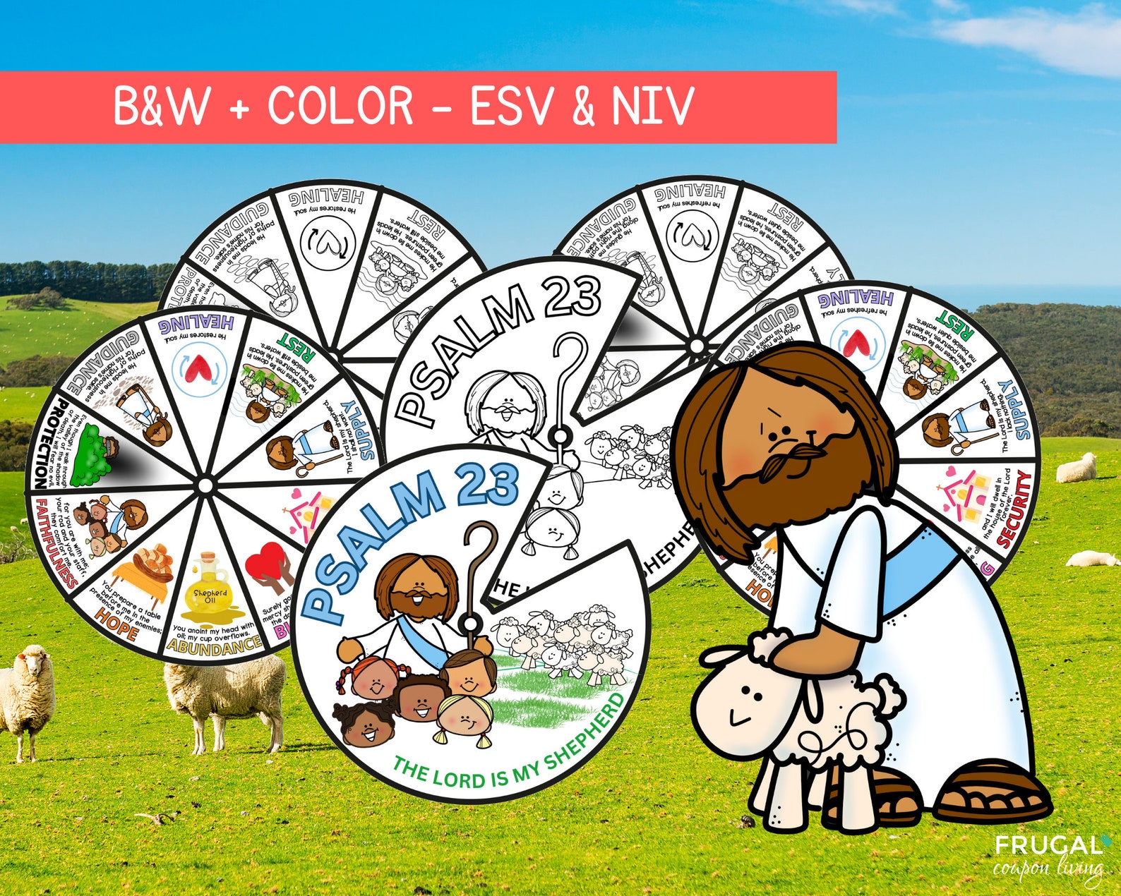Psalm 23 Printable Craft for Kids | the Lord is My Shepherd Sunday ...