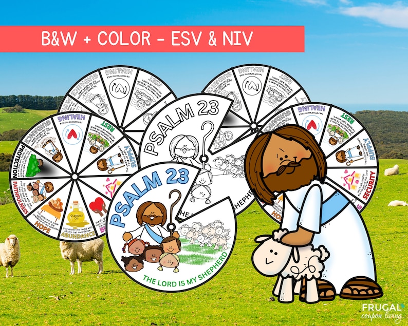 Psalm 23 Printable Craft for Kids | the Lord is My Shepherd Sunday ...