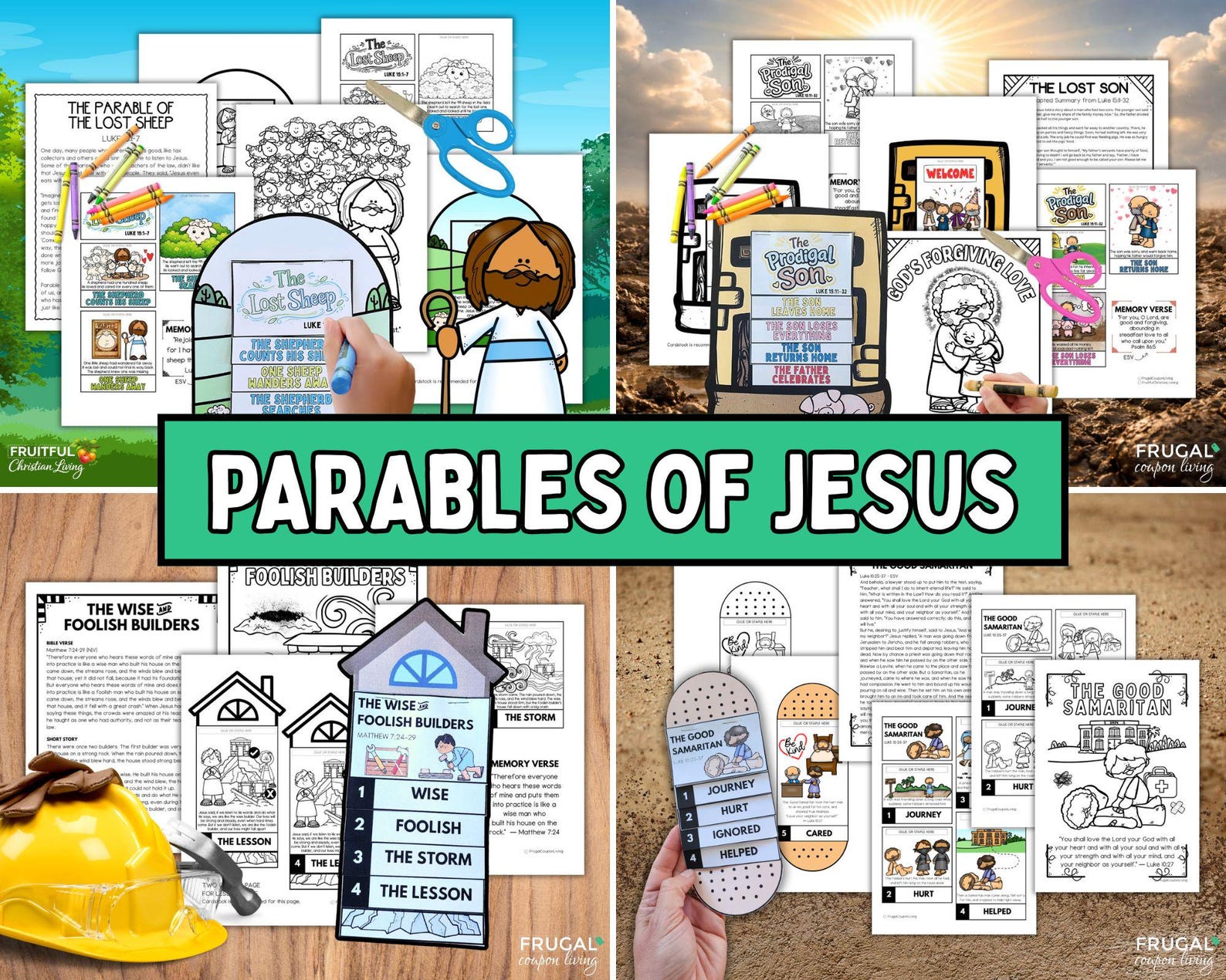 Parables of Jesus Craft Set, Jesus' Parables in the Bible, New ...