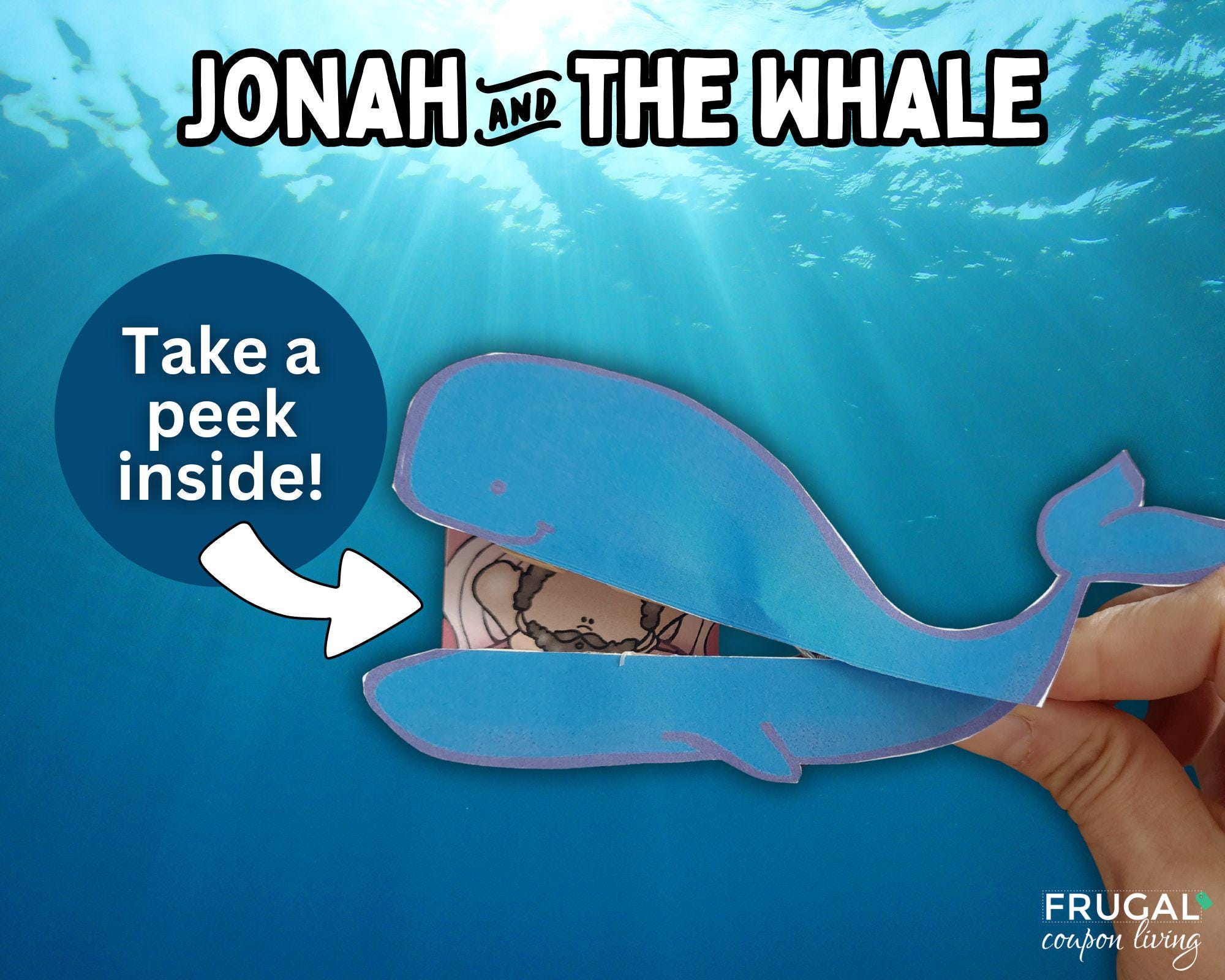 Jonah and the Whale Craft for Kids, Story of Jonah Interactive Bible ...