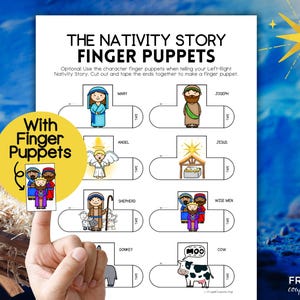 Nativity Story Left Right Christmas Game, Advent Right Left Game, Kids ...