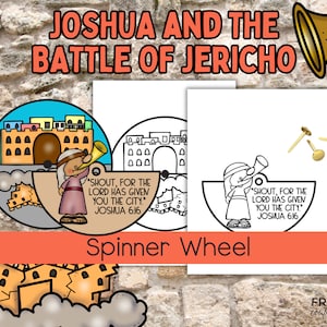 Joshua and the Battle of Jericho Craft Bundle for Kids, 10 Sunday ...