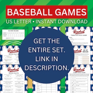 Baseball Candy Dice Games Printables | Left Right Baseball Party Game ...