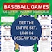 Baseball Candy Dice Games Printables | Left Right Baseball Party Game ...