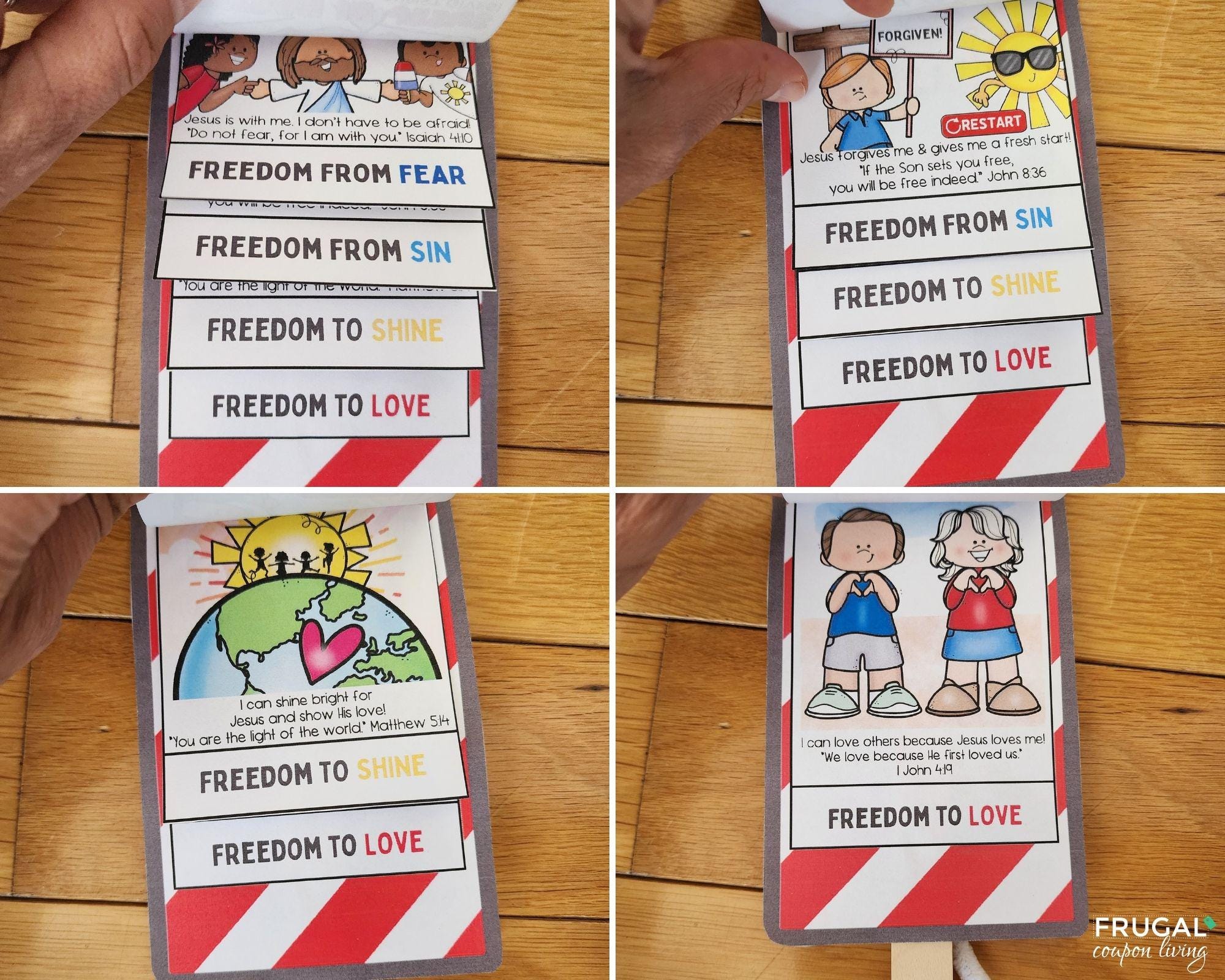 Freedom in Jesus Fourth of July Bible Craft, Patriotic Religious ...