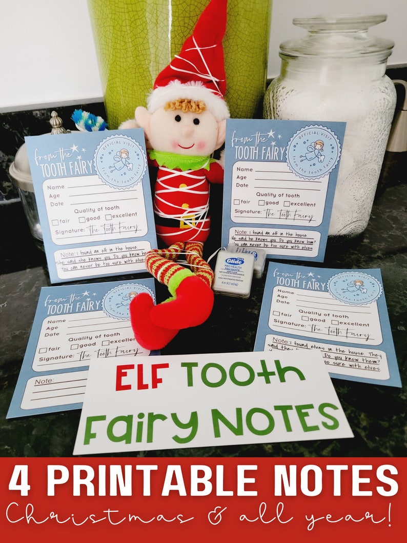 Tooth Fairy Letter Christmas Elf Prop USE ALL YEAR, Personalized Elf ...