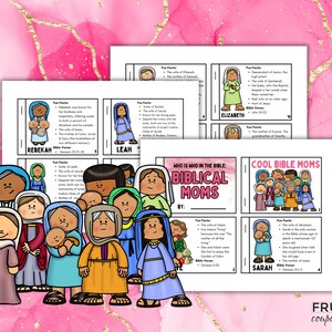 Women of the Bible Printable Mini Book, DIY Moms of the Bible Activity ...