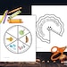 Thankful for Thanksgiving Coloring Wheel Craft, Kids Gratitude Activity ...