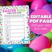Easter Candy Dice Game Editable Easter Egg Gift Exchange Game Fun Party ...