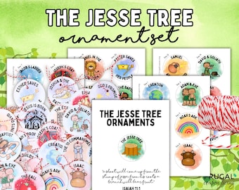 Printable Jesse Tree Advent Calendar for Christmas - Etsy