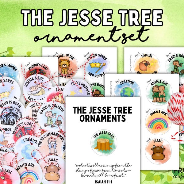 Jesse Tree Ornaments - Etsy