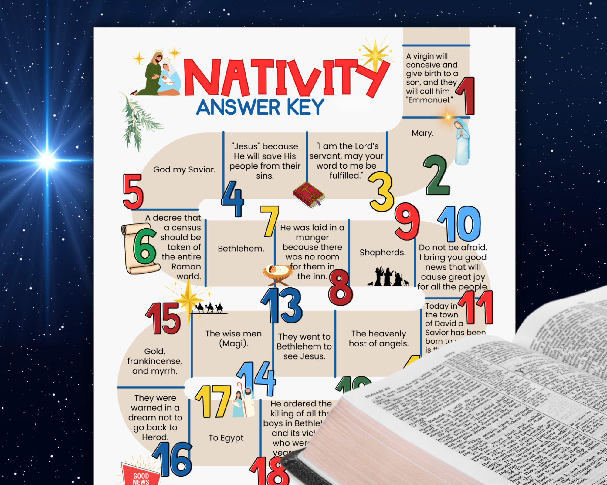 Christmas Trivia for Christians, Christmas Scavenger Hunt Printable ...