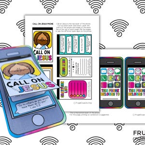 Call on Jesus Cellphone Craft Printable, Talking to Jesus Cell Phone ...